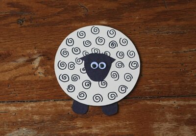 Recycled CD Lamb - Crafts by Amanda