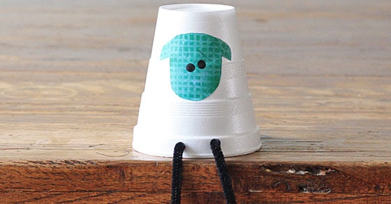 Foam Cup Sheep - Crafts by Amanda