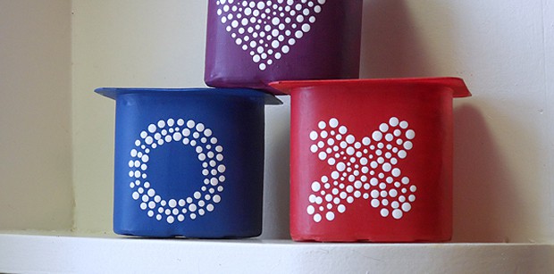 Recycled Yogurt Container Herb Pots - Crafts by Amanda