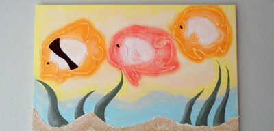 3D Tropical Fish Painting on Canvas - Crafts by Amanda