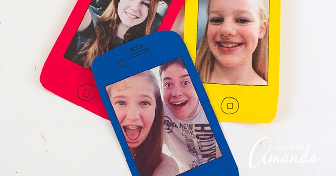 Cell Phone Selfie Card: great for Father's Day or Mother's Day