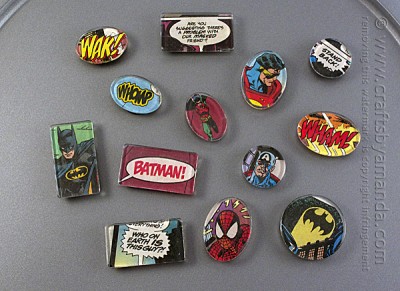 Comic Book Magnets: Super hero magnets for your fridge