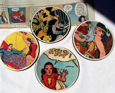 Comic Book Magnets: Super hero magnets for your fridge