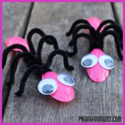 Plastic Spoon Bugs: a fun and colorful insect craft for kids