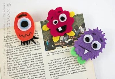 Monster Bookmark Craft - Crafts by Amanda
