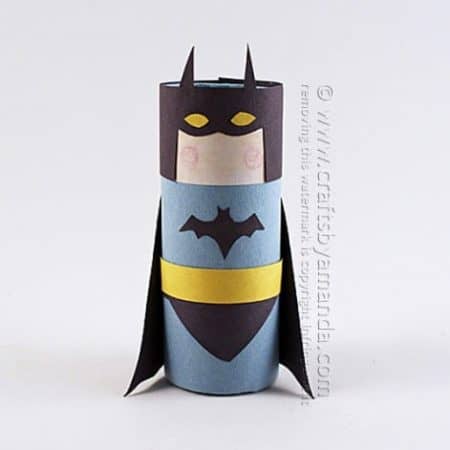 Cardboard Tube Batman - Crafts by Amanda
