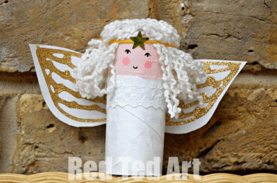 Cardboard Tube Angel - Crafts by Amanda