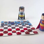 Paper Weaving: Batman vs Superman Checkers - Crafts by Amanda