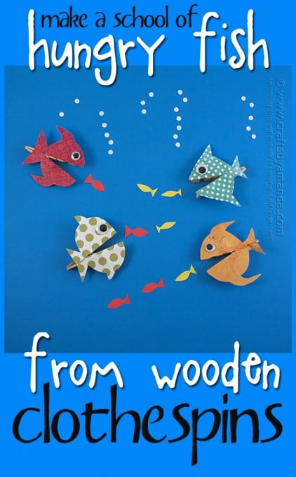 Clothespin Crafts: Hungry Fish - Crafts by Amanda
