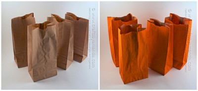 Jack O' Lantern Treat Bags: fill with goodies for a Halloween party!