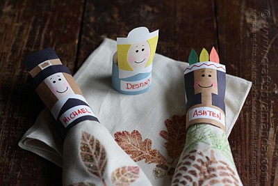 Thanksgiving Napkin Rings: a fun kids craft for Thanksgiving!
