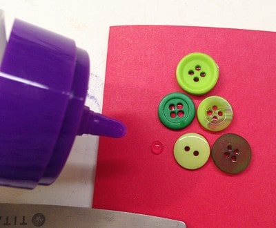Homemade Button Cards for Christmas - Crafts by Amanda