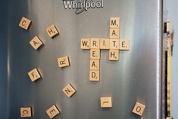 DIY Refrigerator Scrabble Game - Crafts by Amanda