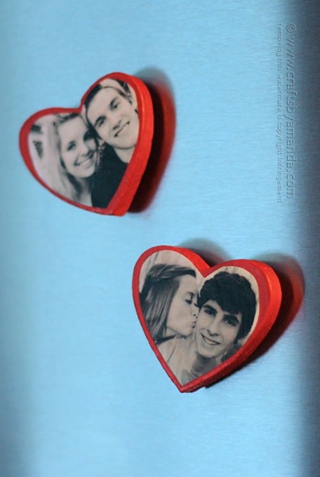 Heart Shaped Photo Magnets