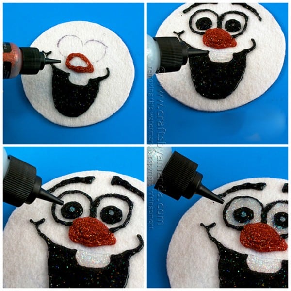 CD Olaf Craft from Frozen - Crafts by Amanda