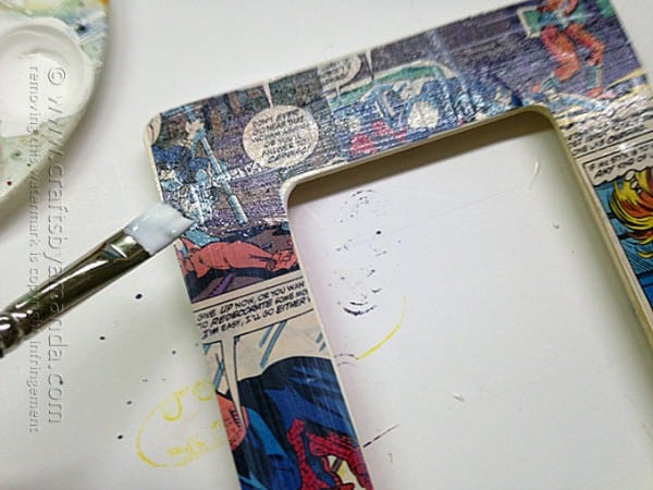 Comic Craft: Decoupage Frame