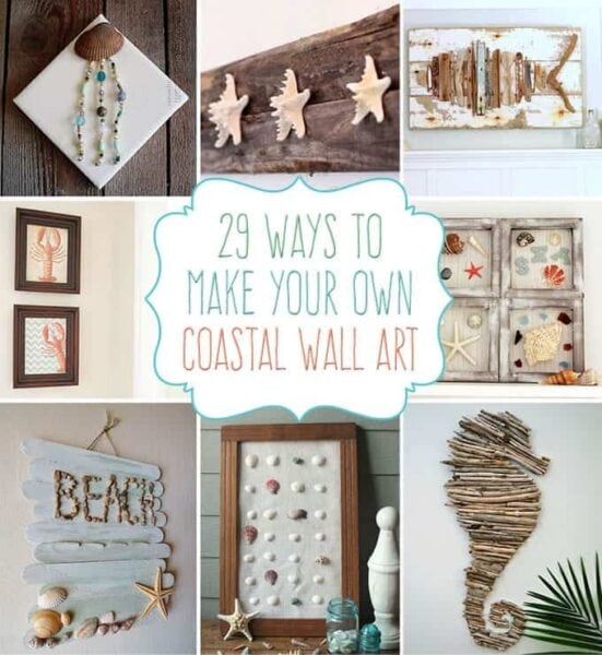 29 Beach Crafts: Coastal DIY Wall Art - Crafts by Amanda