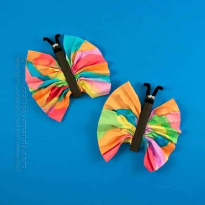 Watercolor Butterfly Craft for Kids