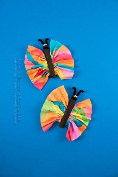 Watercolor Butterfly Craft for Kids