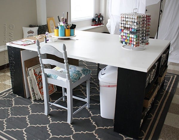 Craft Room Stool Makeover: Easy Reupholstering - Crafts by Amanda