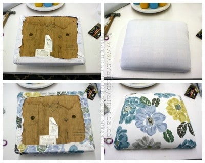 Craft Room Stool Makeover: Easy Reupholstering - Crafts by Amanda