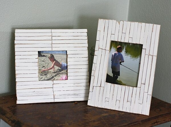 Beach Frames: Cottage Slat Style - Crafts by Amanda