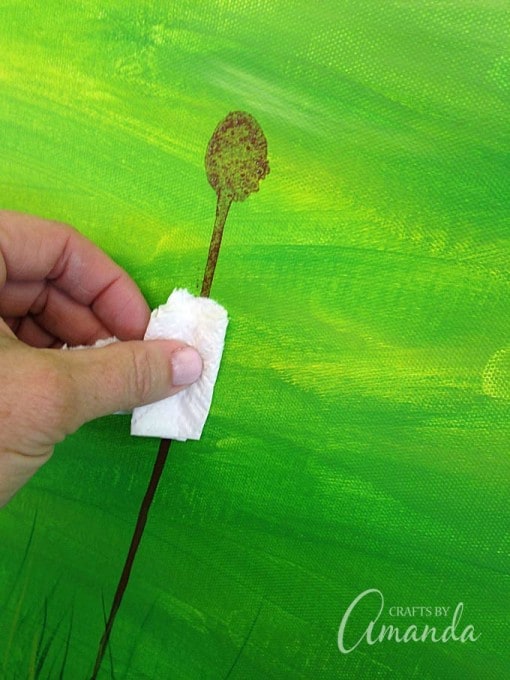 Dandelion Painting on Canvas - Crafts by Amanda