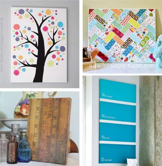 DIY Canvas Wall Art Ideas: 35+ canvas tutorials