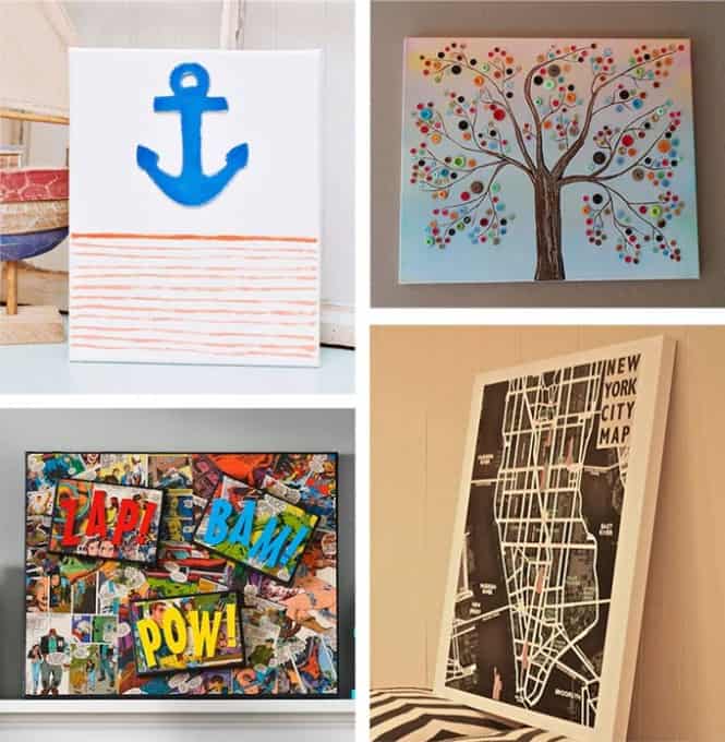 DIY Canvas Wall Art Ideas: 35+ canvas tutorials