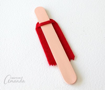 Captain Underpants Craft Stick Bookmark - Crafts by Amanda