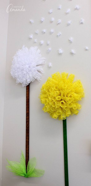 Deco Mesh Flowers: How to make several varieties