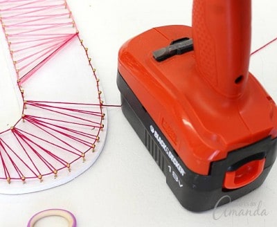 String Art - How to Make Colorful Wall Letters - Crafts by Amanda