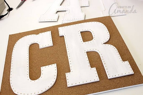 String Art - How to Make Colorful Wall Letters - Crafts by Amanda