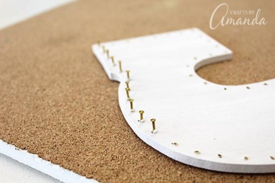 String Art - How to Make Colorful Wall Letters - Crafts by Amanda