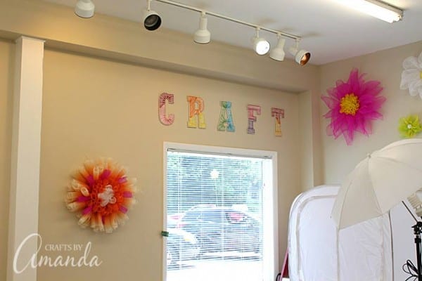 String Art - How to Make Colorful Wall Letters - Crafts by Amanda