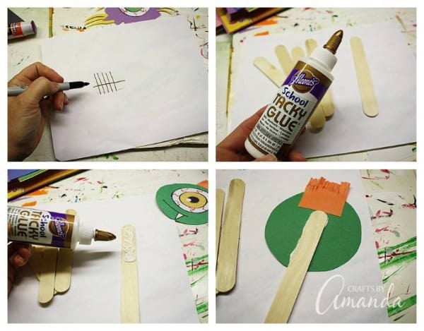 Popsicle Stick Monsters: fun craft stick puppets