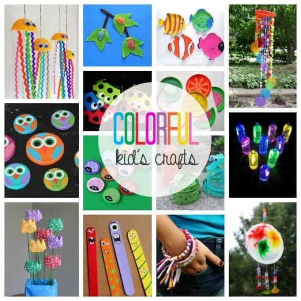 Colorful Kid's Crafts - more than 55 colorful craft ideas
