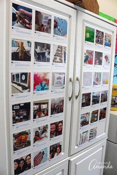 Instagram Cabinet: decorate a cabinet, the fridge, locker, a wall