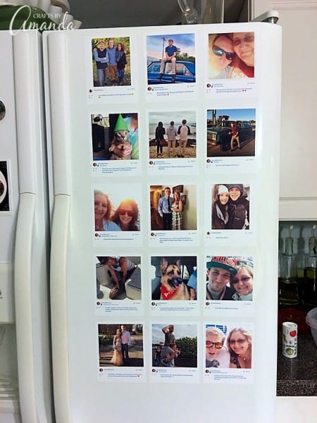 Instagram Cabinet: decorate a cabinet, the fridge, locker, a wall