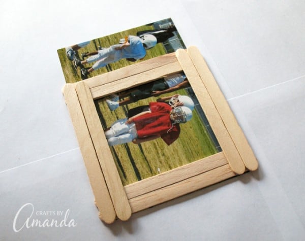 Craft Stick Photo Frame: perfect for Father's Day, Mother's Day..