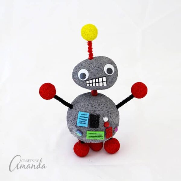 Robot Craft: cute robot craft, styrofoam, pipe cleaners