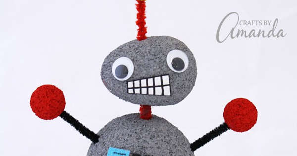 Robot Craft: cute robot craft, styrofoam, pipe cleaners