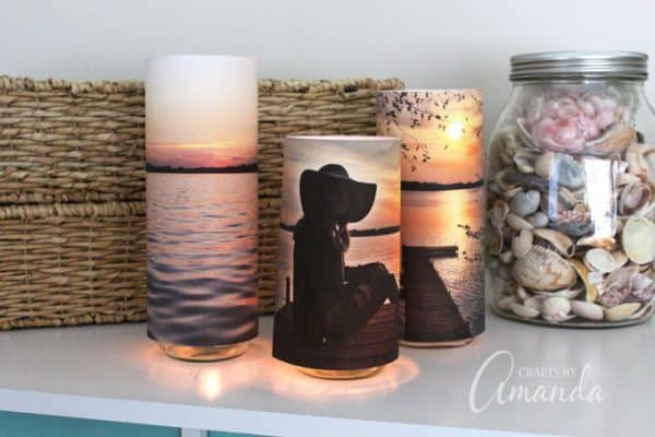 Photo Luminaries from Paper: easiest photo luminary ever