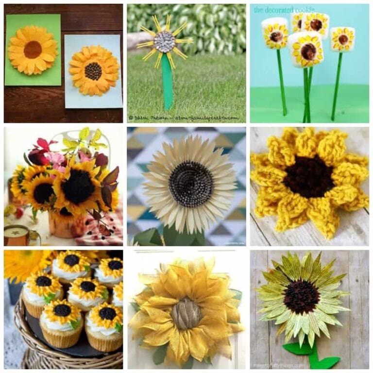 Sunflower Crafts & Recipes: 50+ Sunflower ideas for kids and adults
