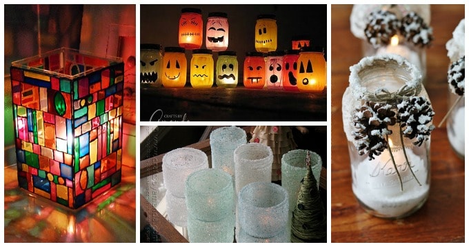 Luminary Crafts: Mason jar, homemade luminaries, candle jars