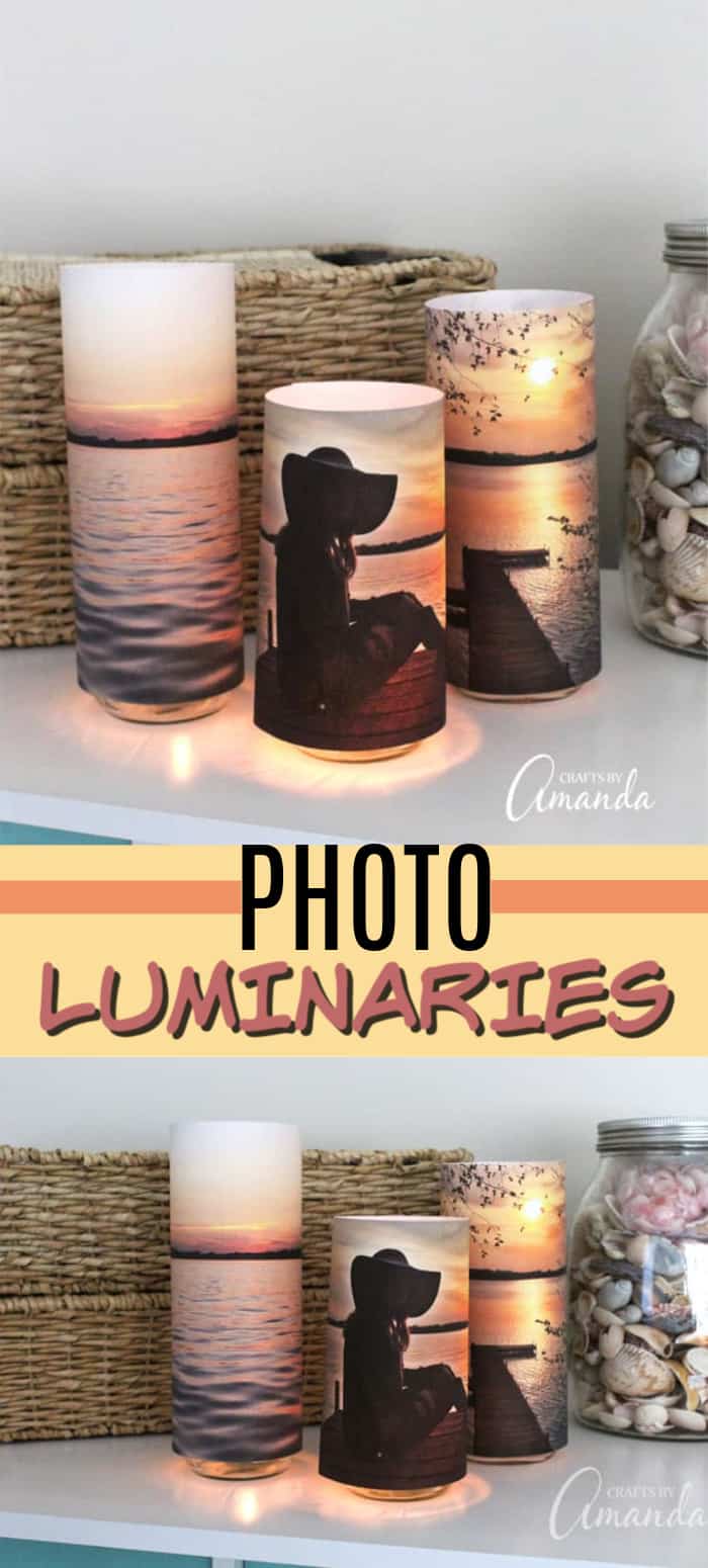 Photo Luminaries from Paper: easiest photo luminary ever