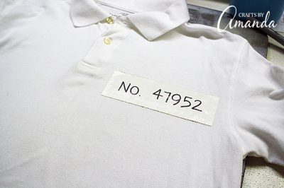 Prisoner Costume: easily made with duct tape and white clothes!