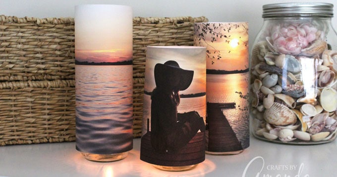 Photo Luminaries from Paper: easiest photo luminary ever