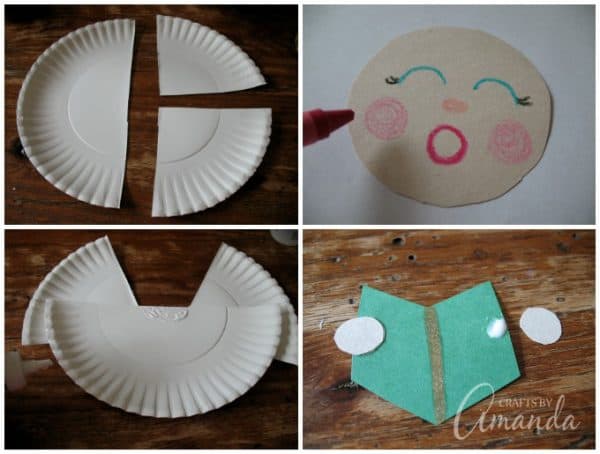 Paper Plate Angel: fun Christmas paper plate craft