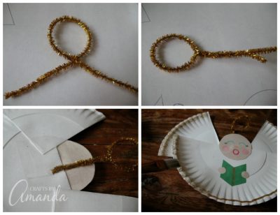 Paper Plate Angel: fun Christmas paper plate craft